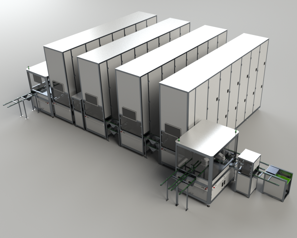 Automatic battery cell handling solutions