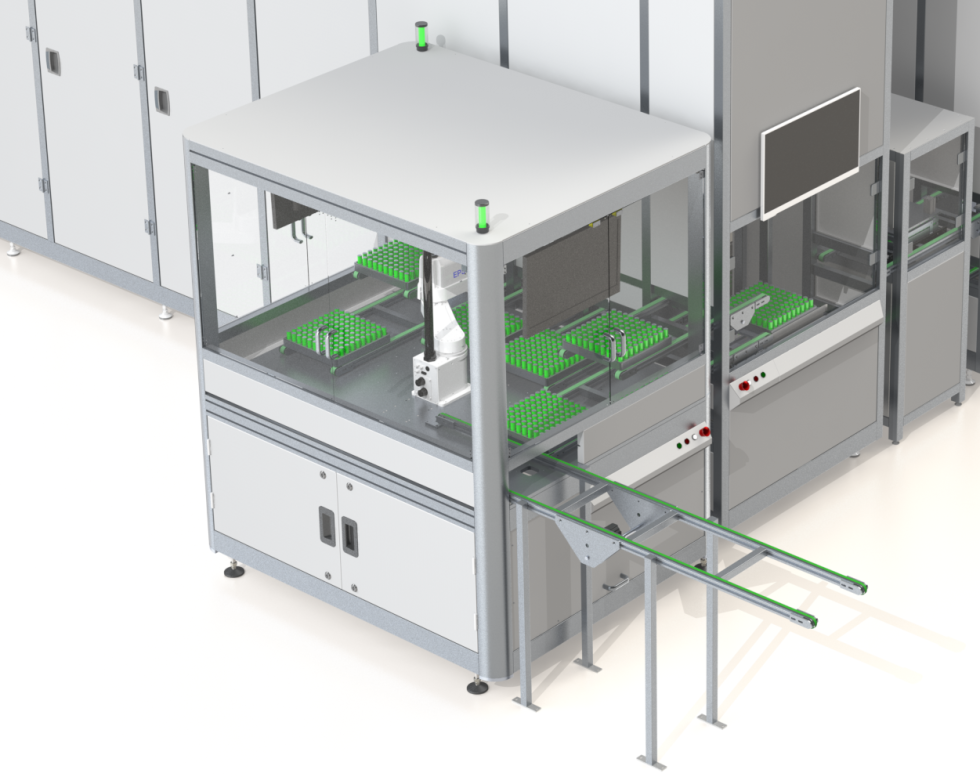 Automatic battery cell handling solutions